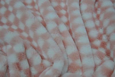 China Printed Imitation Rabbit Fur 100% Polyester 150cm CW Or Adjustable for sale