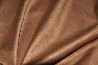 China Camel 155cm Faux Suede Fabric , Polyester Foam Backed Faux Suede for sale