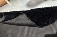 China 650gsm Brush Pattern Rabbit Hair Coating Woven Bonded Fleece Fabric Solid Suede for sale