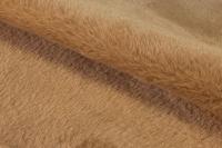 China Brushed rabbit hair coated braided with solid suede composite fabric for sale