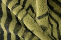 China Printed Imitation Rabbit Fur 100% Polyester 150cm CW Or Adjustable for sale