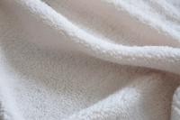China white Warp Knitted Fabric Recycled , Polyester Knit Solid   Fabric for sale