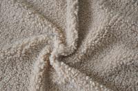 China Beige faux sherpa 100% Polyester Or With Wool 150cm CW Or Adjustable Warp Knitted Fabric Recycled for sale