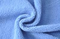 China Blue faux sherpa 100% Polyester Or With Wool 150cm CW Or Adjustable Warp Knitted Fabric Recycled for sale