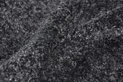 China Black Warp Knitted Curling Look 150cm Width for Garment for sale