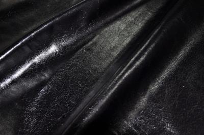 China Black  137cm Faux PU Solid Smooth PU Leather Semi Finished for sale