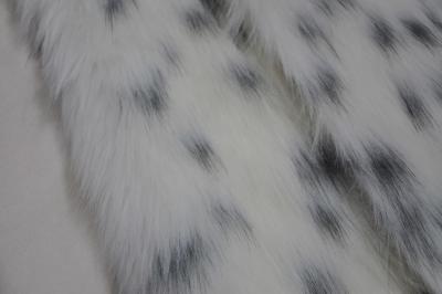 China black spot on a white background Long Hair Fur Fabric，Long plush fabric: The perfect blend of comfort and fashion for sale