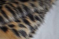 China leopard print Mixed Jacquard Long Haired Fur Fabric Acrylic Fake Mink for sale