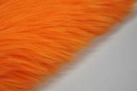 China orange color  150cm Long Hair Faux Fur  Faux Fox Fabric，Showcase your personality and make your space stand out for sale