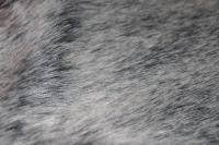 China grey Solid Long Hair Fur Fabric，The perfect combination of elegance and modern style for sale