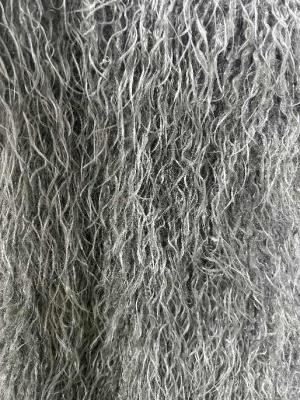 China Grey Mongolian Sheep Fur Fabric Indulge In Unparalleled Comfort for sale