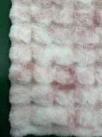 China Pink White Imitation Rabbit Hair Furniture Decoration Available for sale