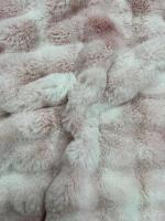 China Pink White Imitation Rabbit Hair Furniture Decoration Available for sale