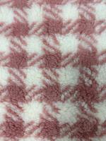 China Jacquard 100% Polyester Sherpa Fabric Faux 150cm Adjustable 400GSM for sale