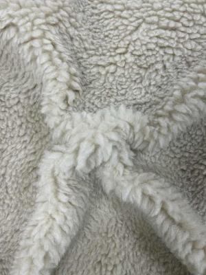 China 100% Polyester Faux Sherpa Fabric 150cm CW Or Adjustable 500gsm for sale