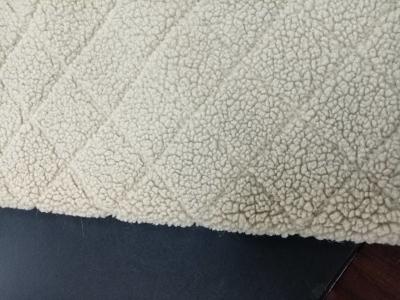 China Jacquard Pattern 100% Polyester Faux Sherpa Fabric 150cm CW Or Adjustable Width for sale