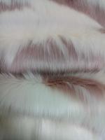 China pink white 150cm Long Hair Faux Fur，Create warm and luxurious winter fashion for sale
