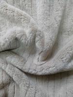 China Narrow groove Faux Rabbit Fur Fabric 100% Polyester 150cm CW Or Adjustable for sale