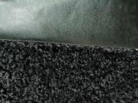 China Black curly lamb wool composite leather&870gsm for sale
