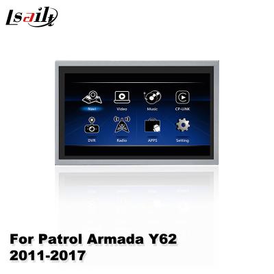 China Lsailt Car Multimedia Screen for Nissan Patrol Y62 2011-2017 With Wireless Android Auto Carplay for sale