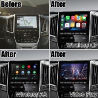 China Toyota Land Cruiser LC200 OEM style wireless carplay android auto multimedia interface upgrade for sale