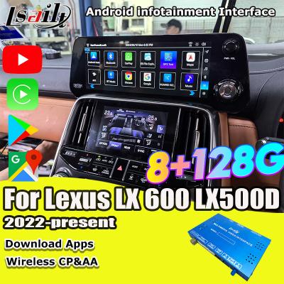 China Lsailt Qualcomm Android Video Interface for Lexus LX600 LX500d RX ES NX 2021- Support YouTube, NetFlix, Wireless CarPlay for sale