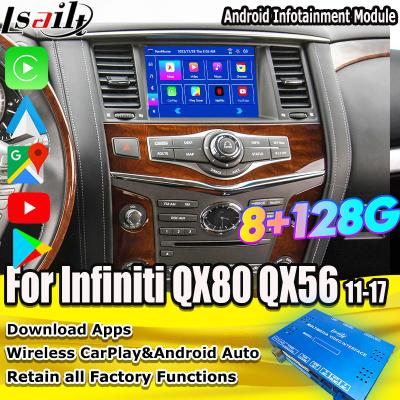 China 8G Android Infotainment Module for Infiniti QX80 QX56 Nissan Patrol 20100-2021 Wireless CarPlay Interface, YouTube for sale