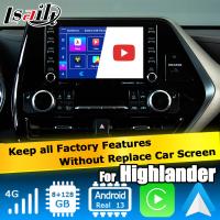 China Car Video Interface wireless carplay android auto Android 13 TOYOTA Highlander for sale