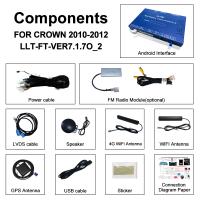 China Android 13 Multimedia Interface for Toyota Crown S200 URS206 2008-2012 Model Android Upgrade Module Included YouTube, NetFlix,Google Map for sale