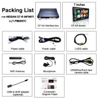 China Lsailt 7 Inches Wireless Android Auto CarPlay Screen for Infiniti G37 G25 G35 Skyline 370GT (V36) Q40 2007-2014 HD Touch DisPlay for sale