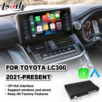 China Lsailt Wireless Android Auto Carplay Interface for 2021-2024 Toyota Land Cruiser 300 GX GXL AX LC300 for sale