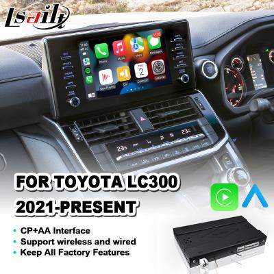 China Lsailt Wireless Android Auto Carplay Interface for 2021-2024 Toyota Land Cruiser 300 GX GXL AX LC300 for sale