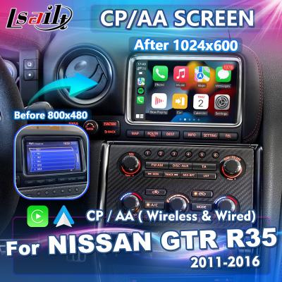 China Lsailt Wireless Android Auto Multimedia Carplay Screen for 2011-2016 Nissan GTR R35 Black Edition Nisom Premium GT-R for sale