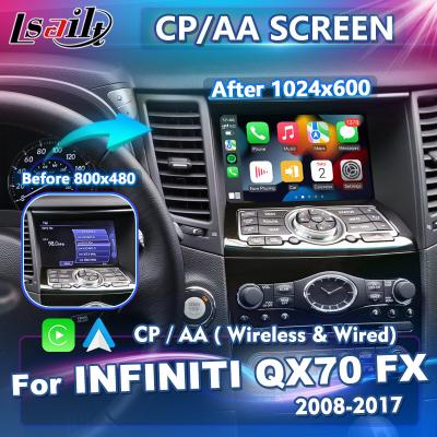 China Lsailt Wireless Android Auto Multimedia Carplay Screen for 2008-2017 Infiniti FX35 FX37 FX50 FX30D FX QX70 for sale