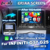China Lsailt Wireless Android Auto Carplay Screen for Infiniti G37 G25 G35 G37S 2007-2013 for sale