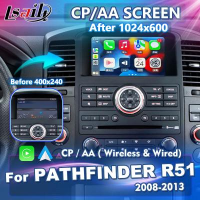 China Lsailt Wireless Android Auto Carplay Screen for Nissan Pathfinder R51 Navara D40 2008-2013 for sale