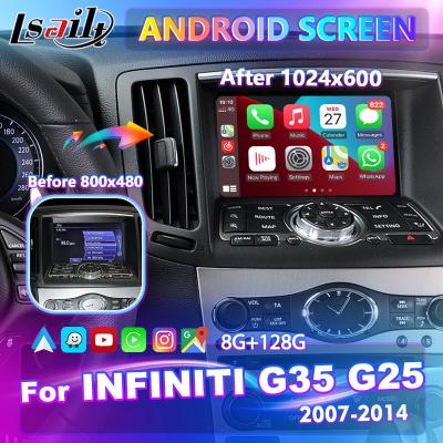 China Lsailt Android Carplay Multimedia Screen for 2007-2014 Infiniti G35 G37 G25 G37S G35x G25X G37X Sedan Coupe G V36 CV36 for sale