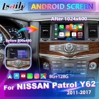 China Lsailt Car Multimedia Screen for Nissan Patrol Y62 2011-2017 With Wireless Android Auto Carplay for sale