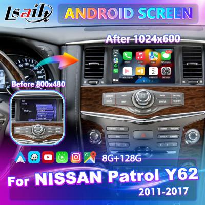China Lsailt Android Carplay Multimedia Screen for 2011-2017 Nissan Patrol Y62 for sale