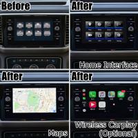 China Hexa Core CPU Chip Car Video Interface Google Map For Volkswagen Teramont Atlas for sale