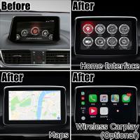 China Mazda 3 Axela carplay Interface Android Navigation Box With Mazda Knob Control Facebook for sale