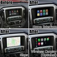 China Android 9.0 navigation box for Chevrolet Silverado video interface with rearview WiFi video mirror link for sale