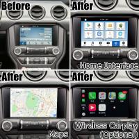 China Mustang SYNC 3 Android GPS navigation box WIFI BT Google apps video interface wireless carplay for sale