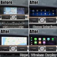 China Lexus LS460 LS600h Car GPS navigation box carplay Android auto fast speed youtube for sale