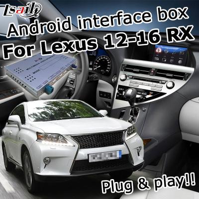 China Lexus RX350 12-15 version Video Interface , 2/3GB RAM Android navigation box optional carplay android auto for sale