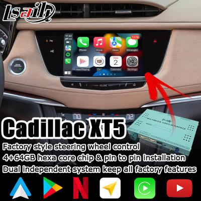 China GPS wireless carplay Android auto navigation box video interface for Cadillac XT5 video for sale
