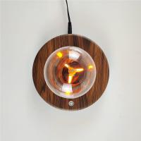 China Room Decoration Burlywood Magnetic Levitation Lamp Floating Light Bulb Desk Lamp for sale