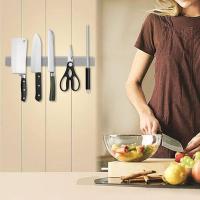 China 304 Stainless Steel Magnetic Knife Holder For Wall Corrosion Protection for sale