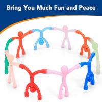 China 10PCS Humanoid Fridge Magnets Colorful Magnetic Toys For Kids And Decoration for sale