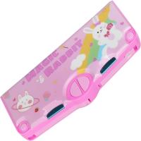 China Multifunction Magnetic Pencil Case With 2 Compartments For Students Cartoon Pattern for sale